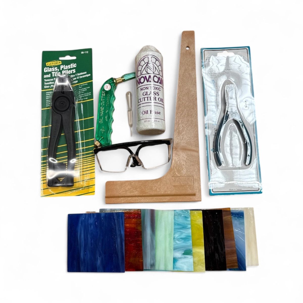 Stained Glass Cutting Tool Set - 7 Item Stained Glass Tools