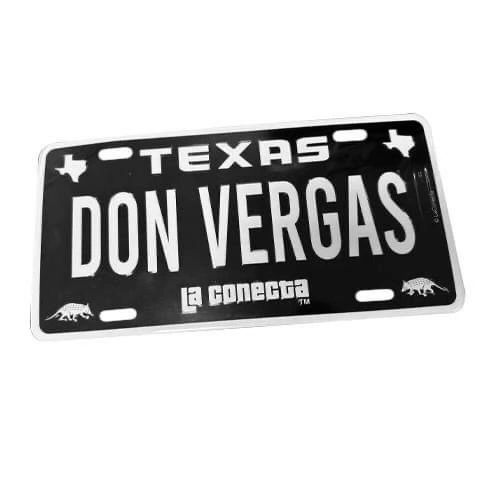 Don Vergas novelty plate