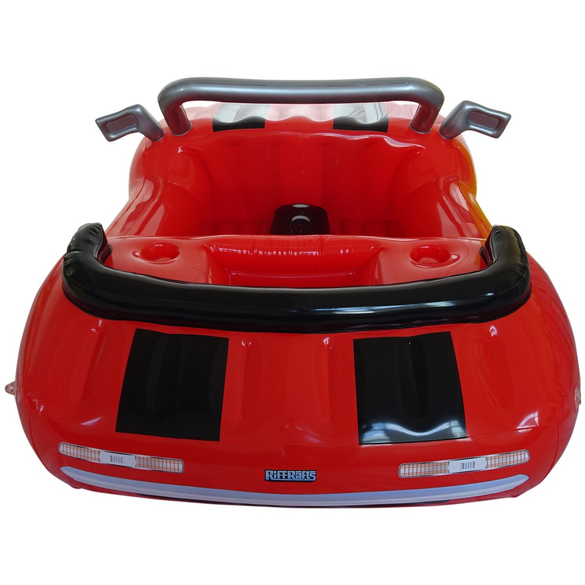 Red Inflatable Muscle Car Raft Boat