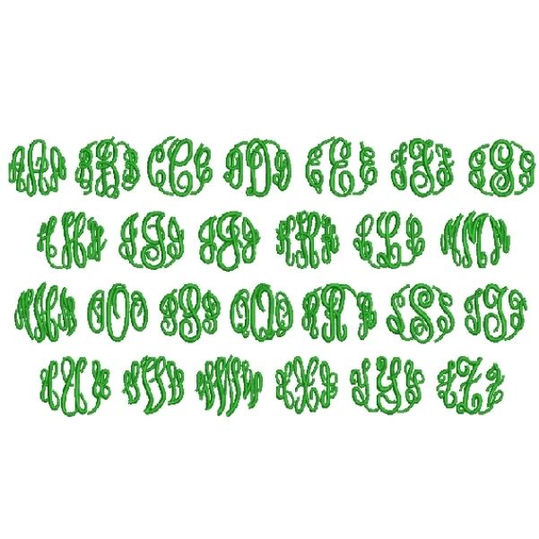 Master Circle Font Wilcom Alphabet 0035