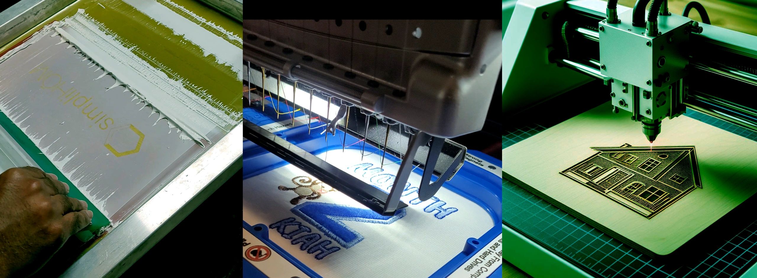Custom Screen printing | Custom Embroidery | Laser Engraving