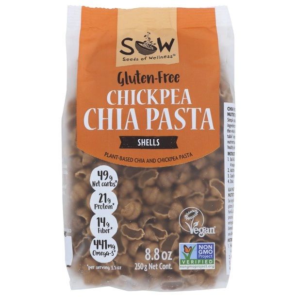 Organic Chickpea Chia Pasta (shells)