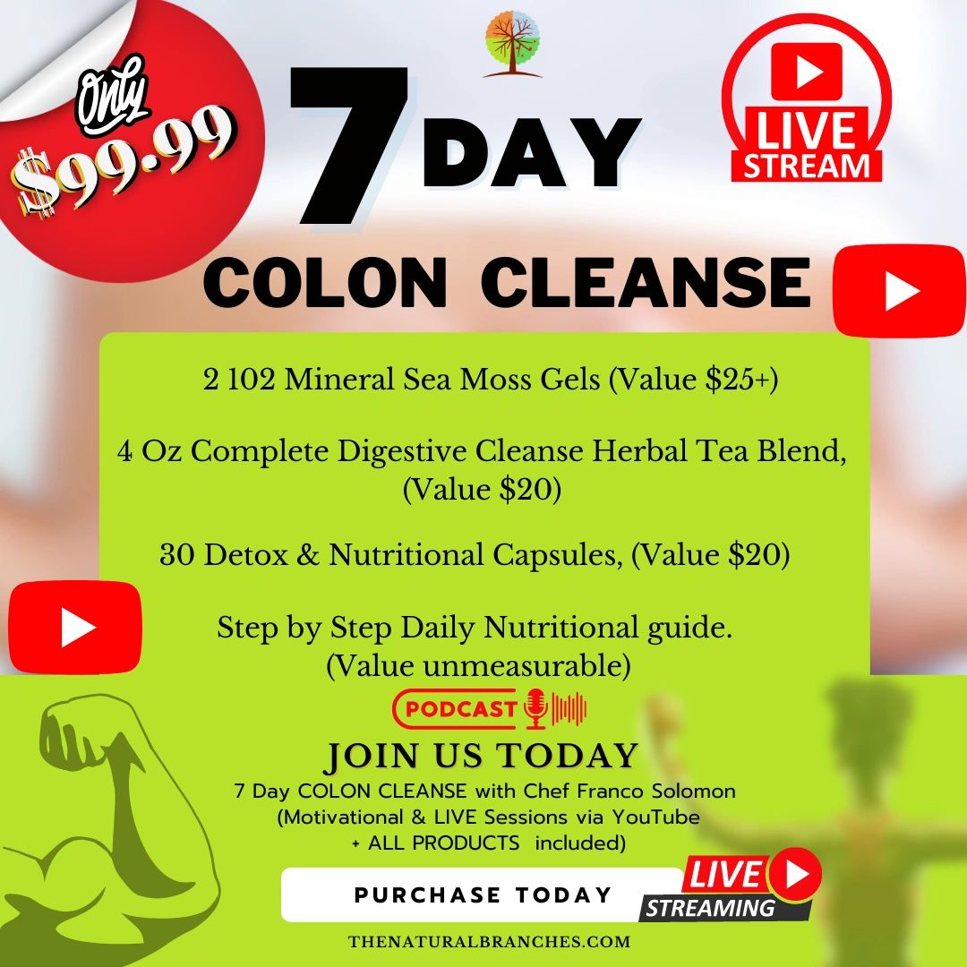 7 Day COLON CLEANSE with Chef Franco Solomon (Motivational Zoom & LIVE ...