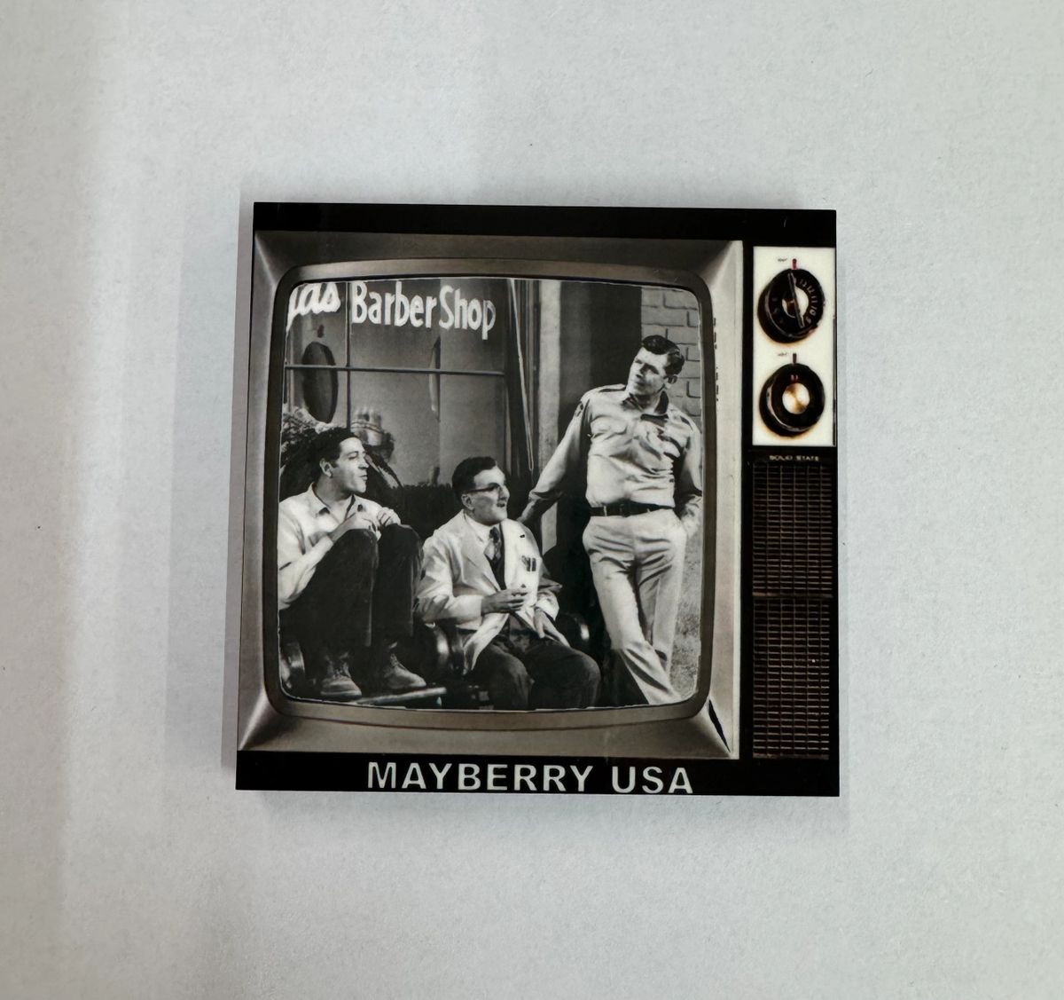 Barber Shop Trio Wooden TV Magnet