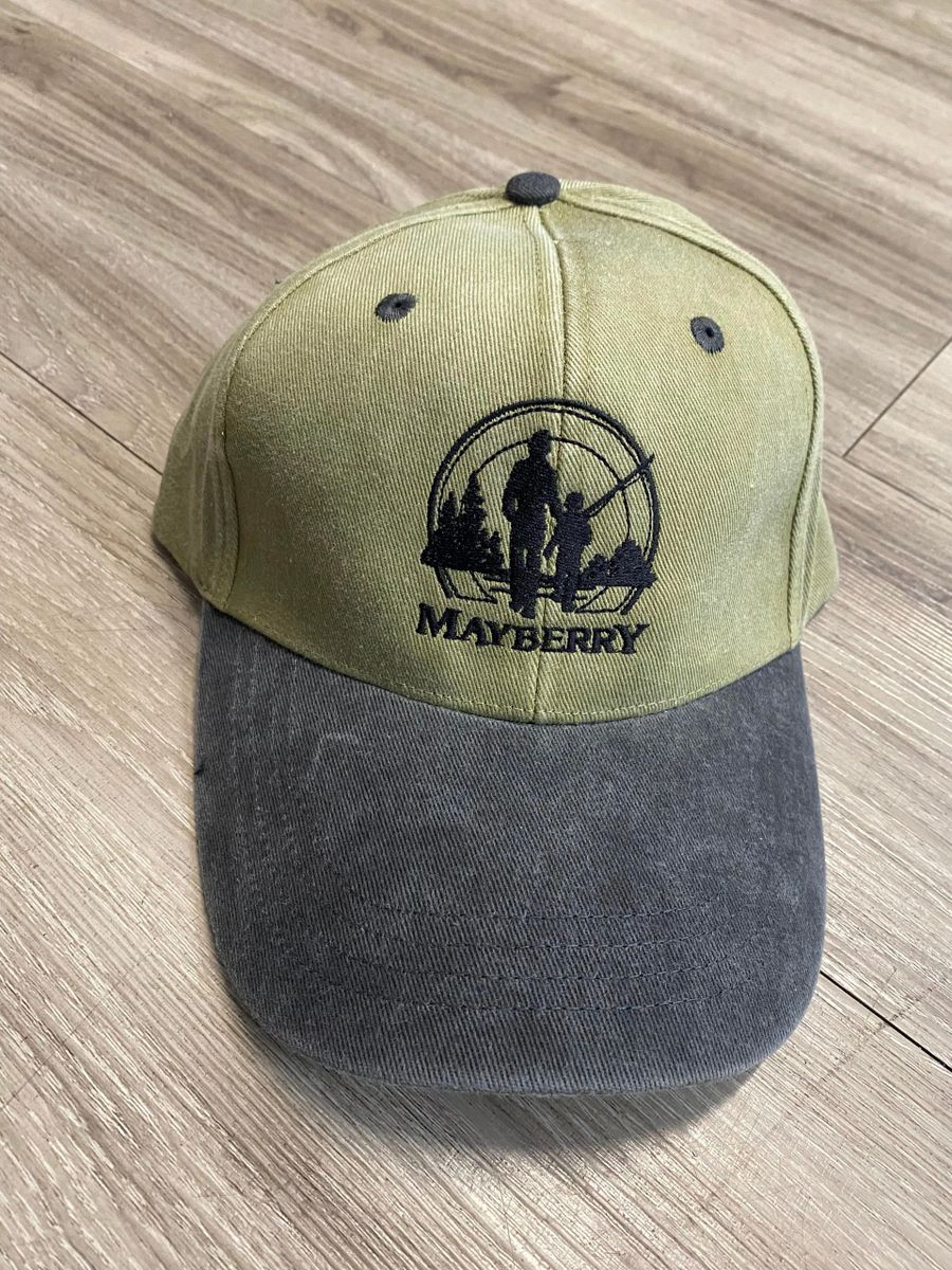 Mayberry Logo Hat Khaki Green w/ Charcoal Bill