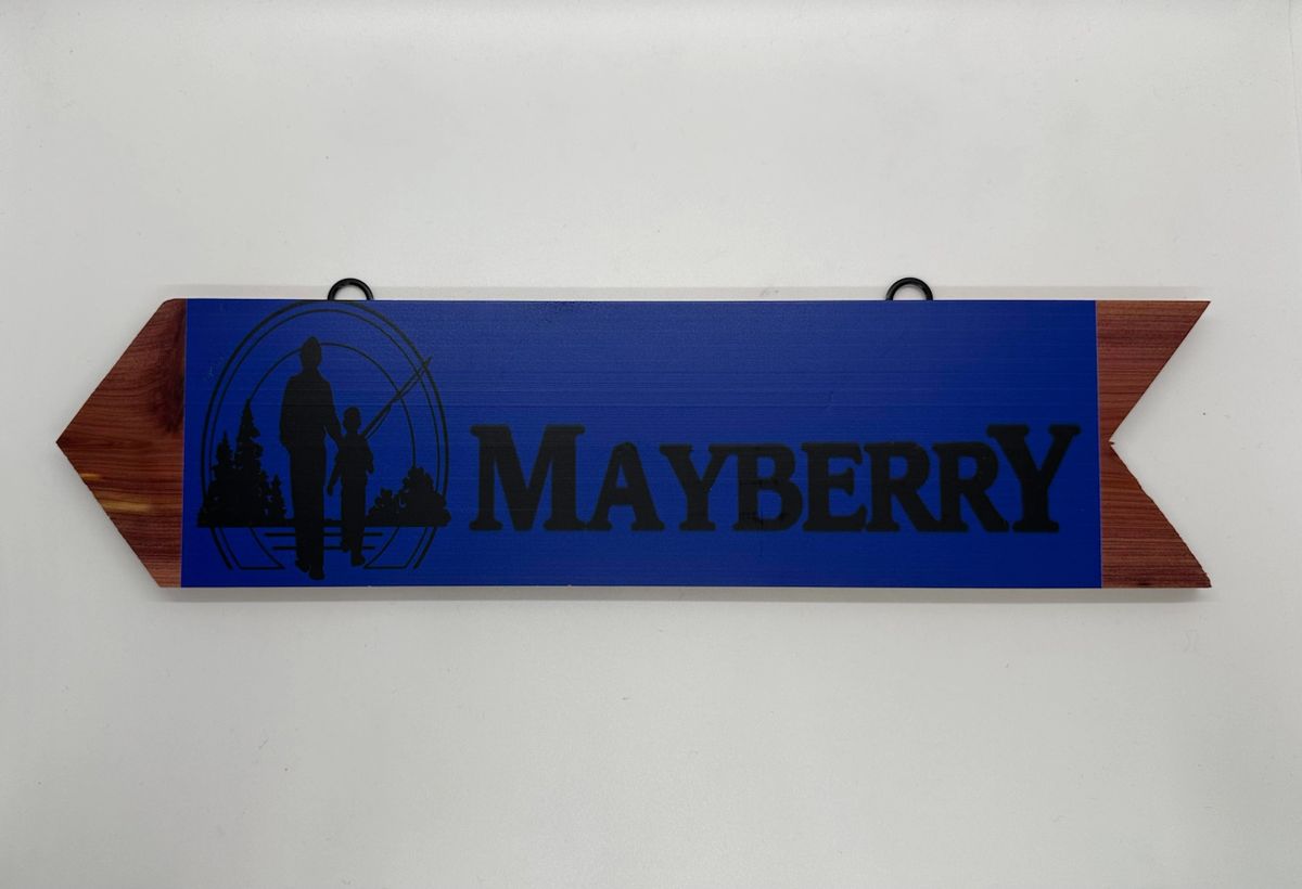 Mayberry Wooden Arrow Sign