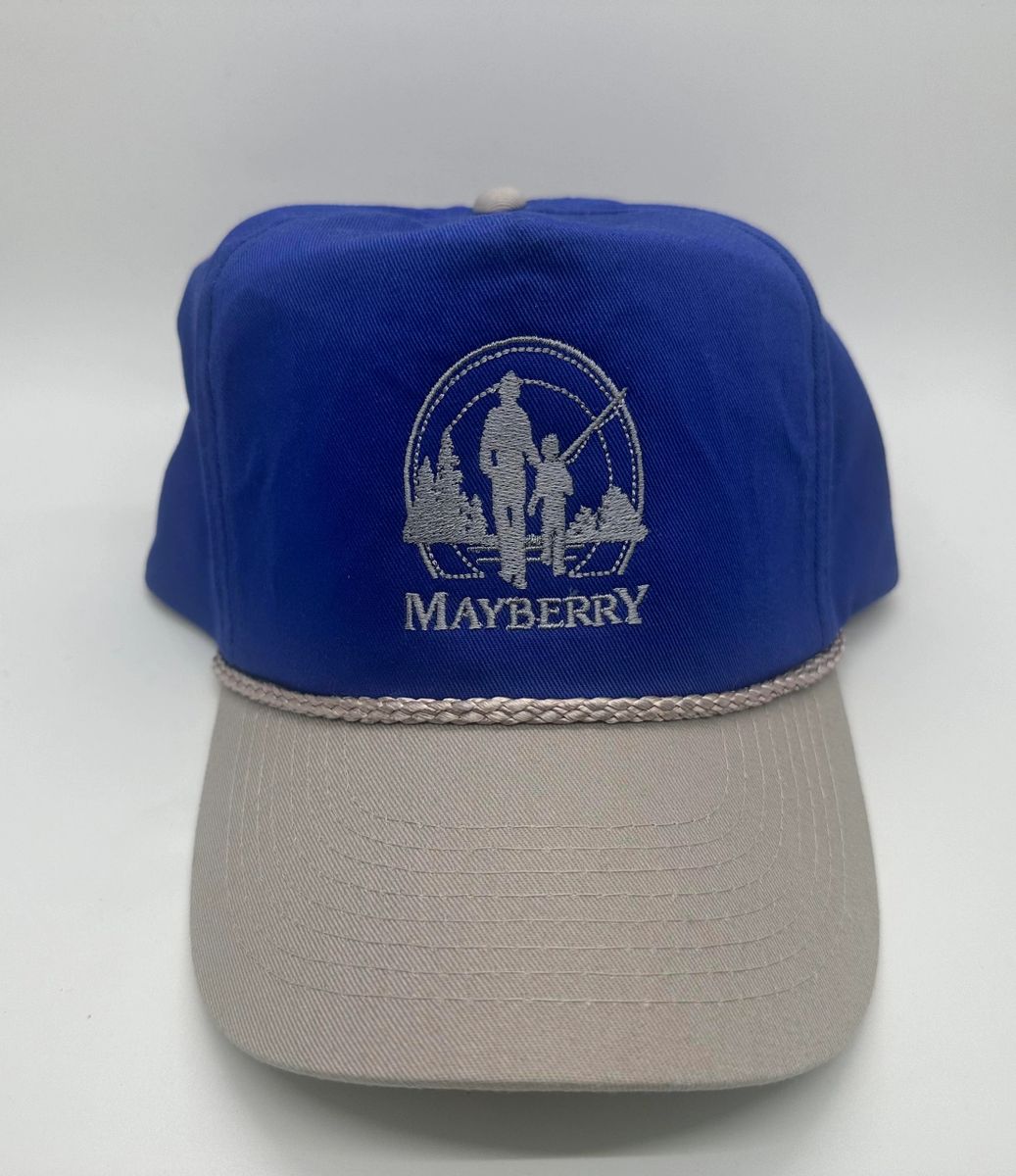 Mayberry Logo Hat Blue w/Gray Bill