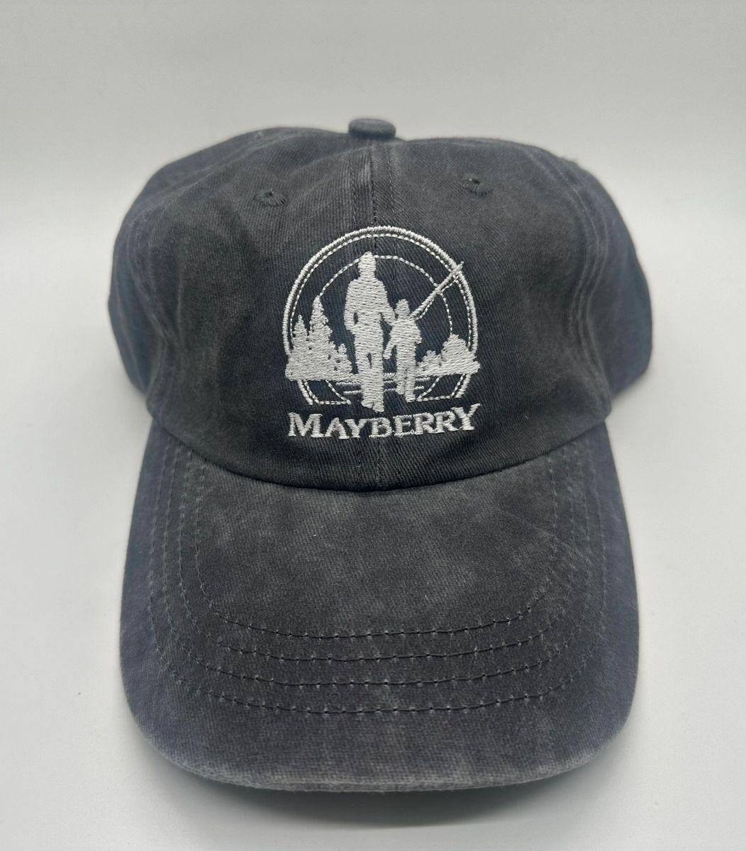 Mayberry Logo Hat Stone Gray w/ White Embroidery