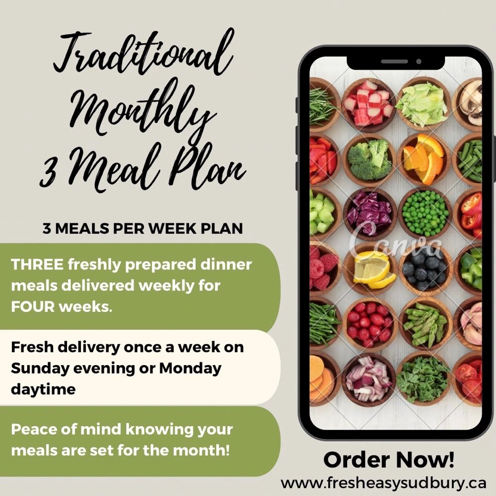 Monthly Traditional 3 Meal Plan
