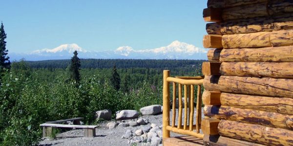 Alaska Log Cabin Vacation Rental - AirBnB Vacation Cabin With Panoramic ...