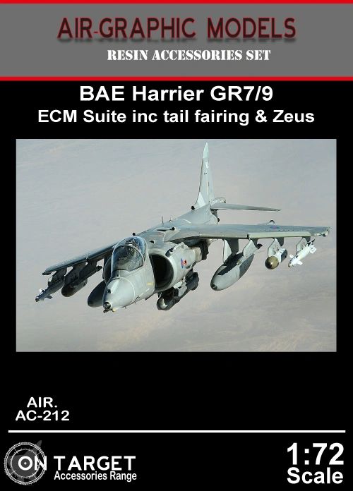 AC-212 BAE Harrier GR7/9 ECM Suite including correct shape Zeus and ...
