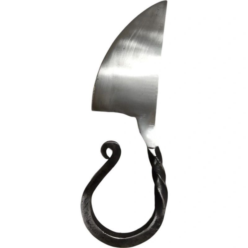 Hand Forged Inverted Hook Cheese Knife
