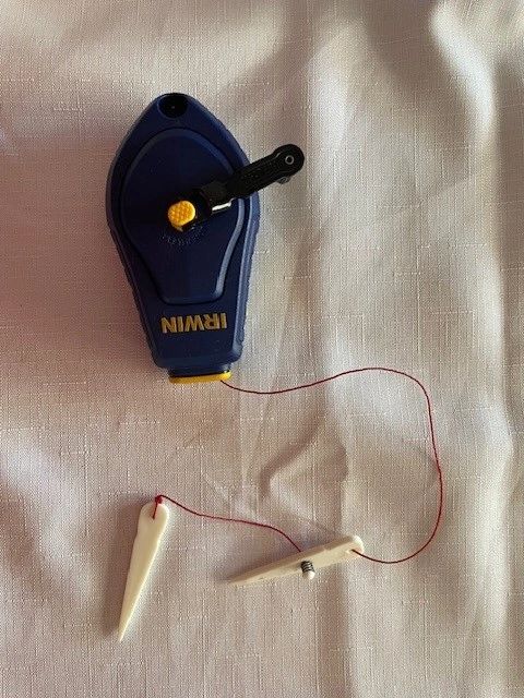 Long Peg String Measure - 10m on a chalk line winder