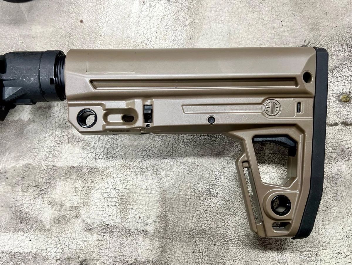 Sig M4 style stock in custom M17 MCX Virtus color