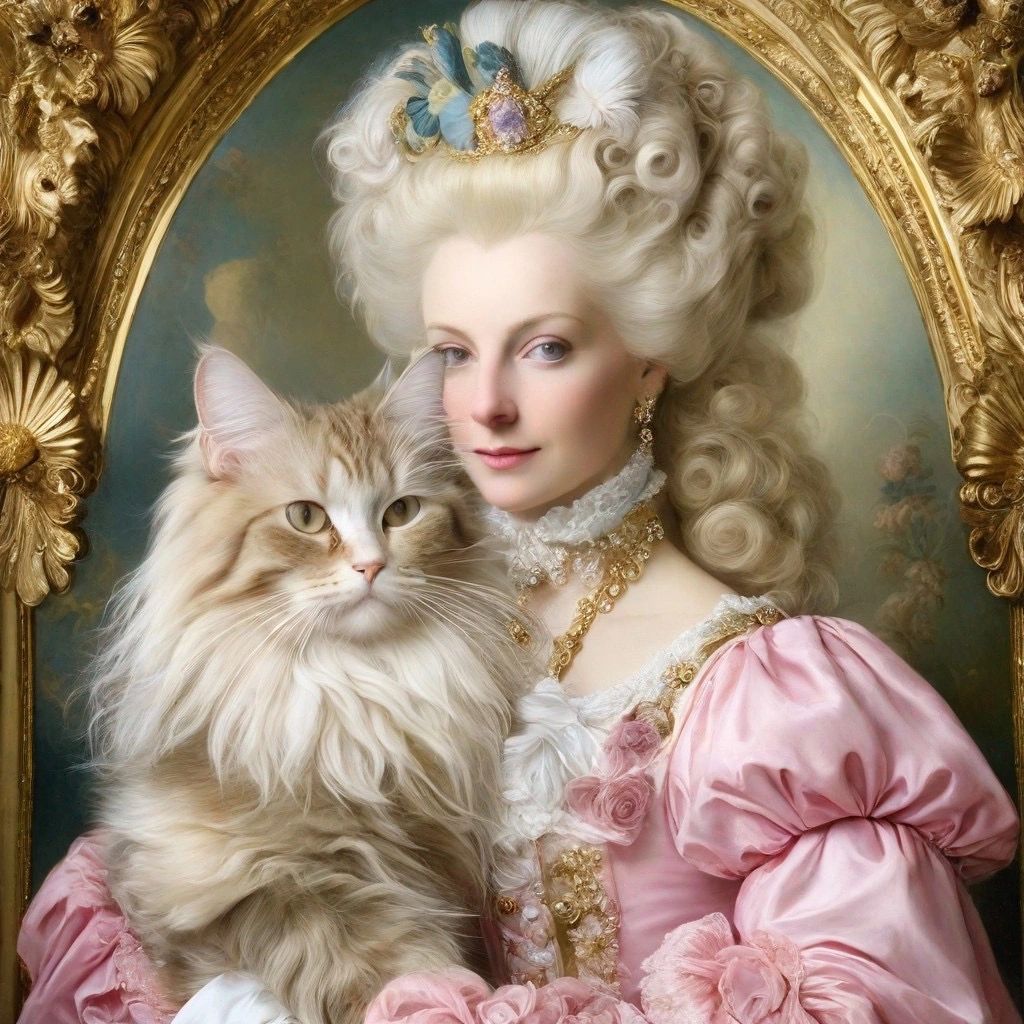"Marie Antoinette's Feline Majesty: The Tale of the Maine Coon