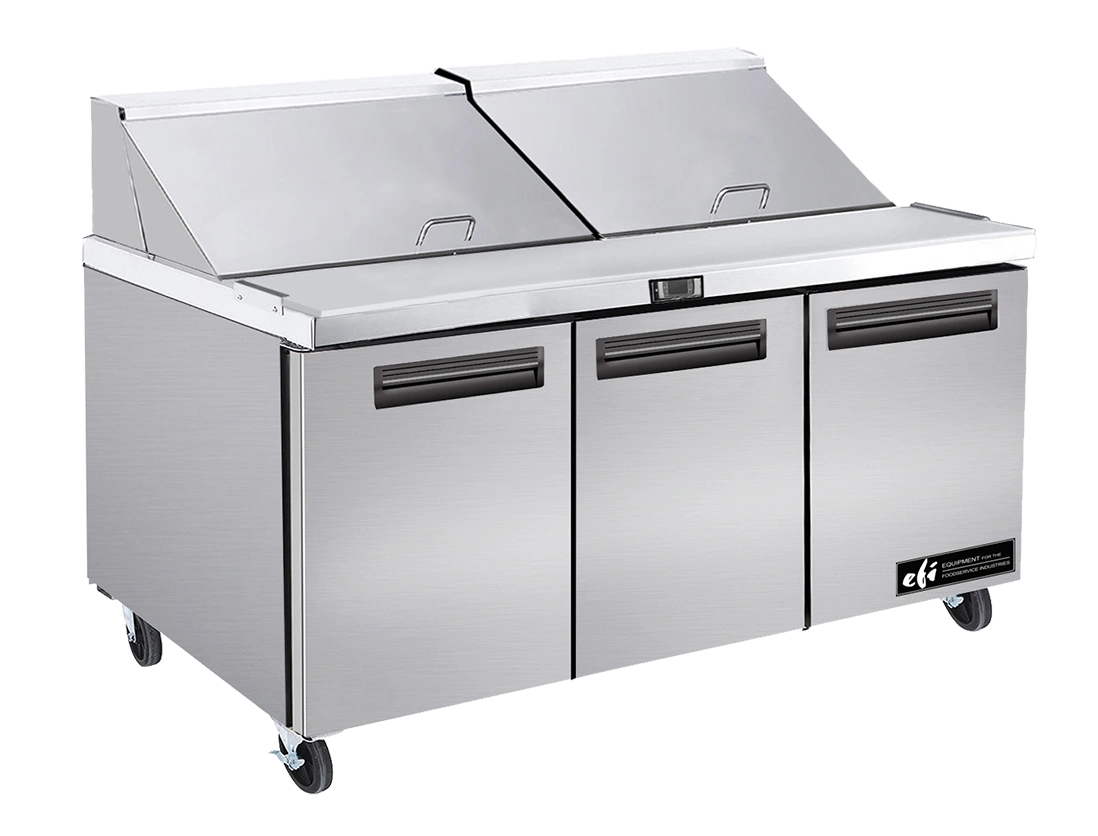 EFI Refrigerated Mega-Top Prep Table CMDR2-72VC