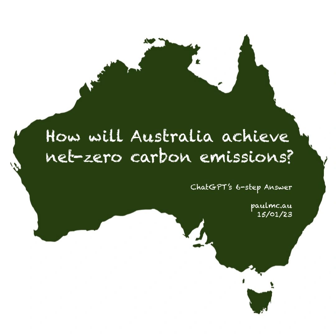 How will Australia achieve net-zero carbon emissions?