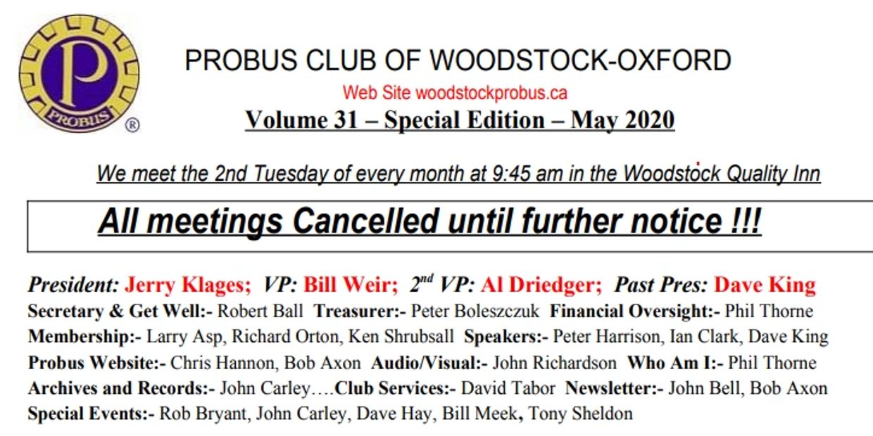 Woodstock Probus Clubs