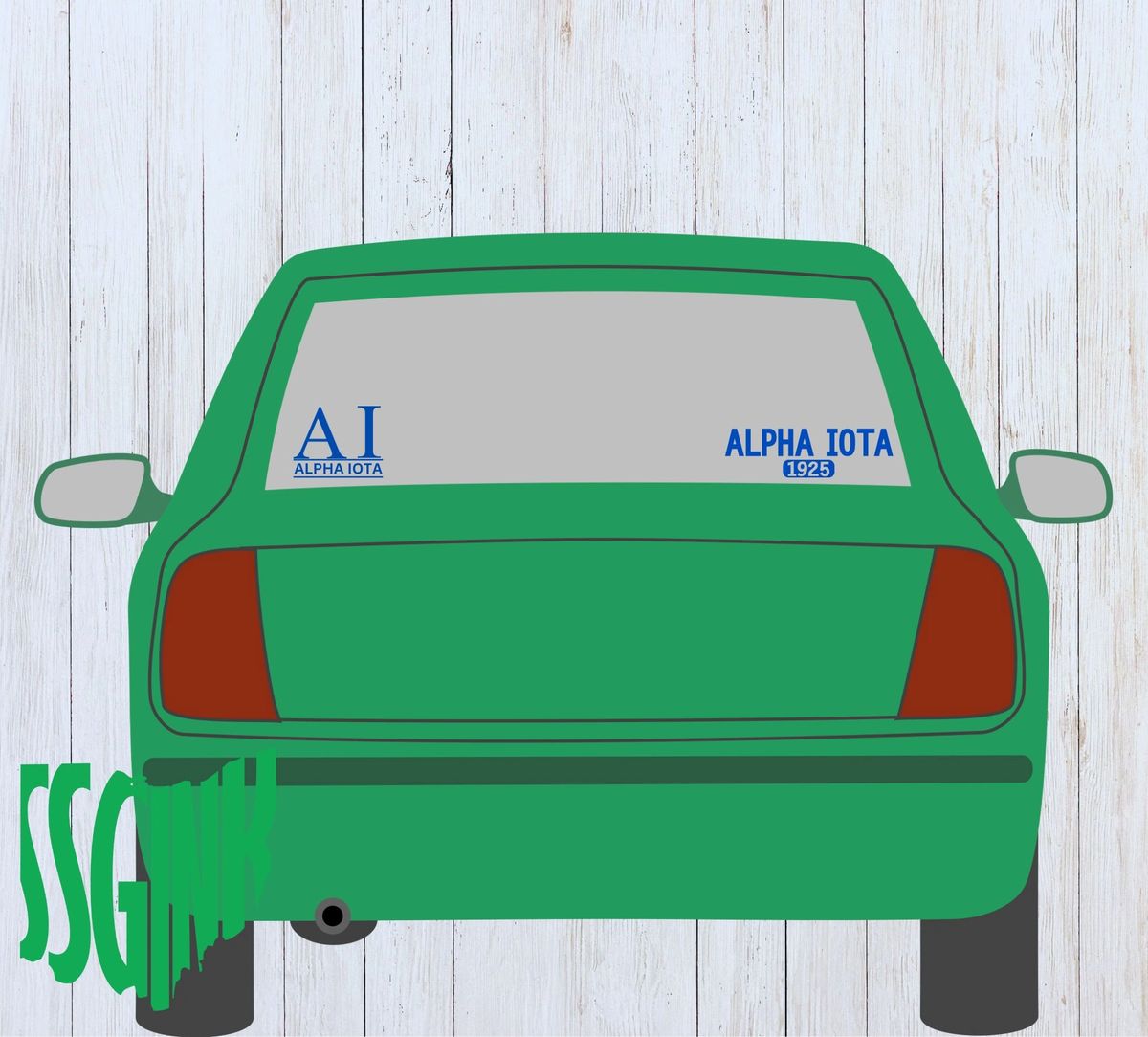 Alpha Iota Vinyl Decal