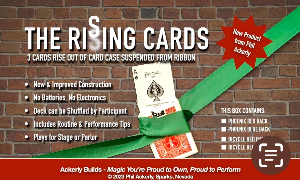 Rising Cards by Phil Ackerly (with permission from Jim Steinmeyer)