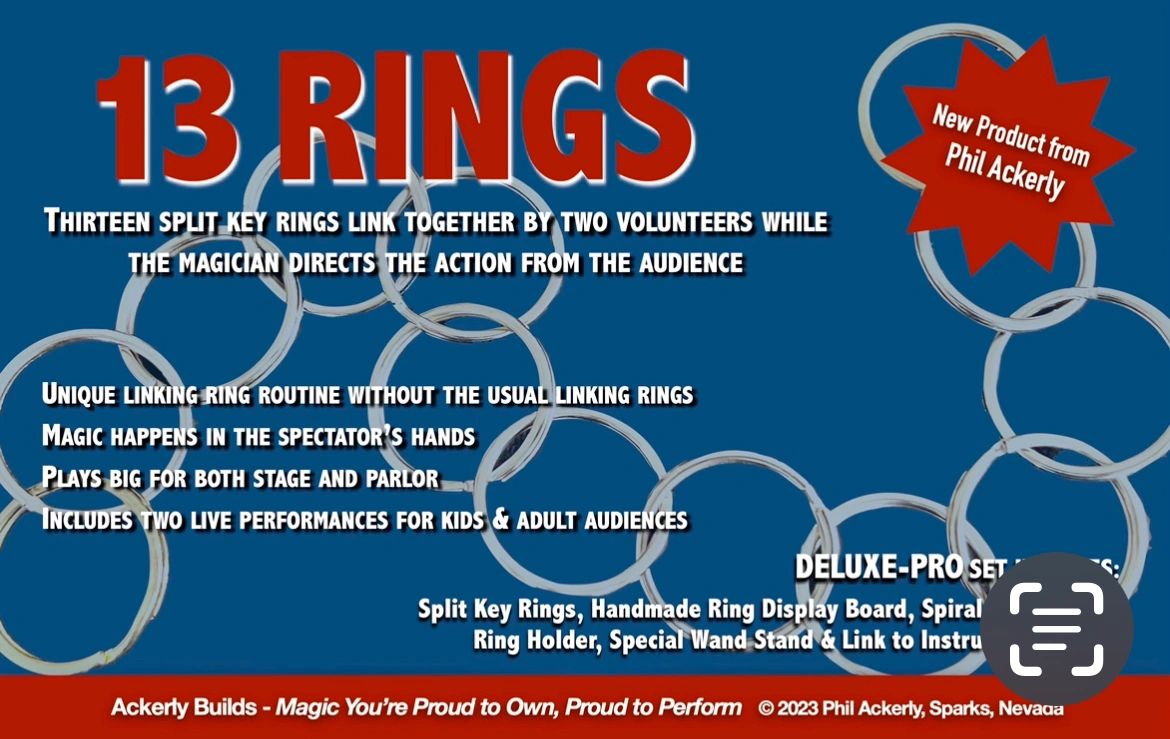 13 Rings Deluxe Pro Set by Phil Ackerly