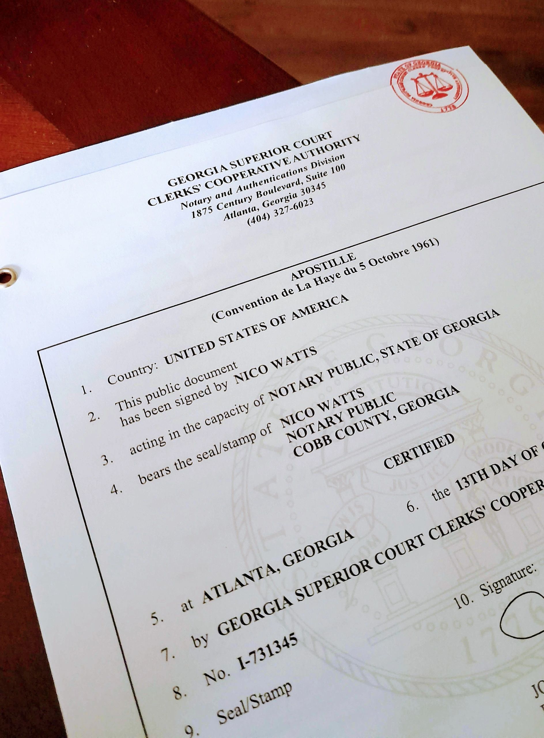 Apostille Services in Georgia: What You Need to Know