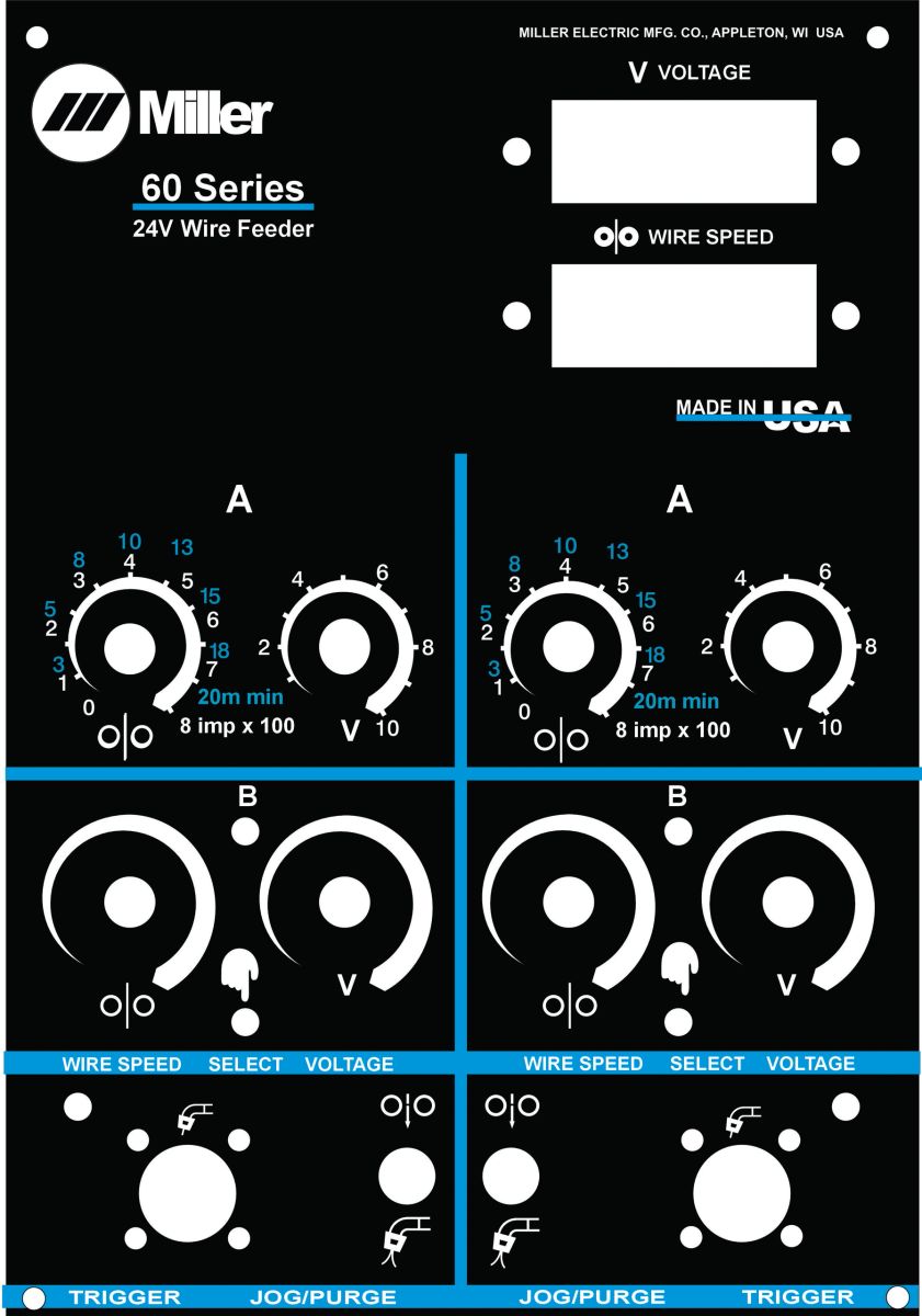 Miller Control Plate for 60 Series 24V Wire Feeder