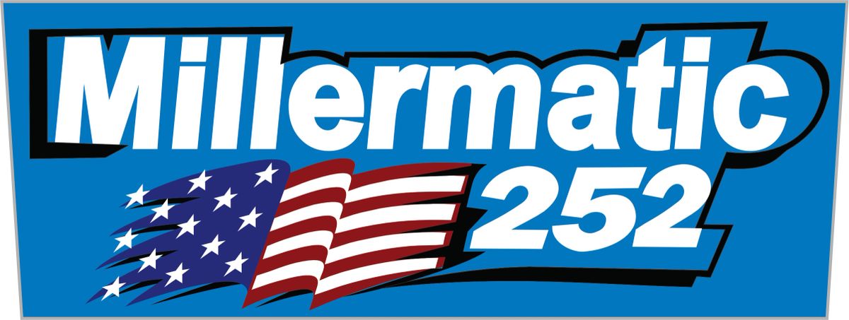 Millermatic 252 Decal, 8" by 3"