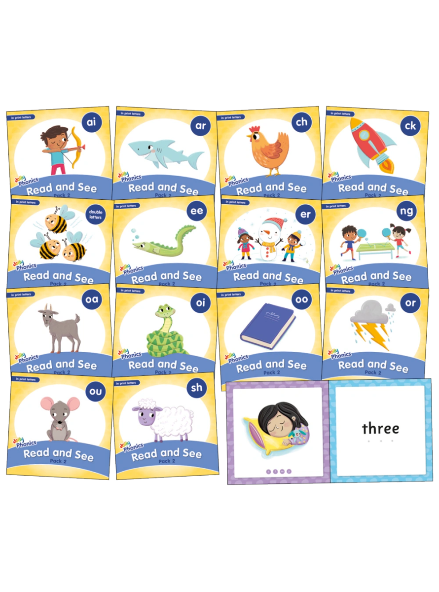 Jolly Phonics Read and See, Pack 2 (in print letters)
