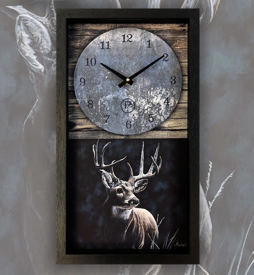 Whitetail Mantel Clock