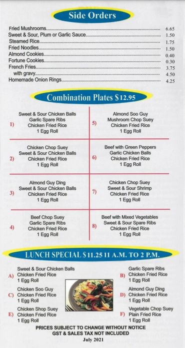 Silver Dragon - Ottawa Chinese Food, Nepean Chinese Food