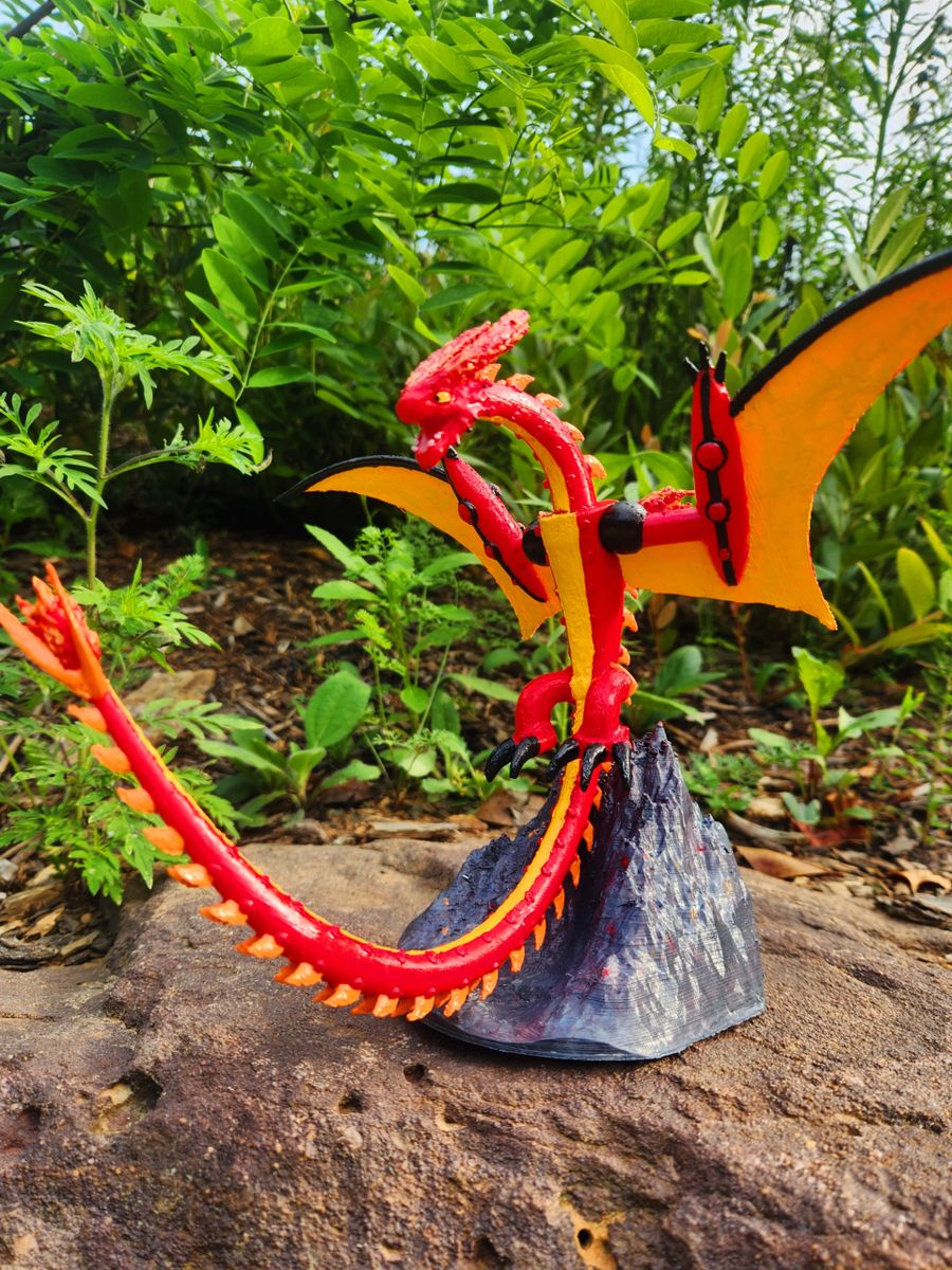 (Helios) The Flare Burst Dragon Full Sculpture
