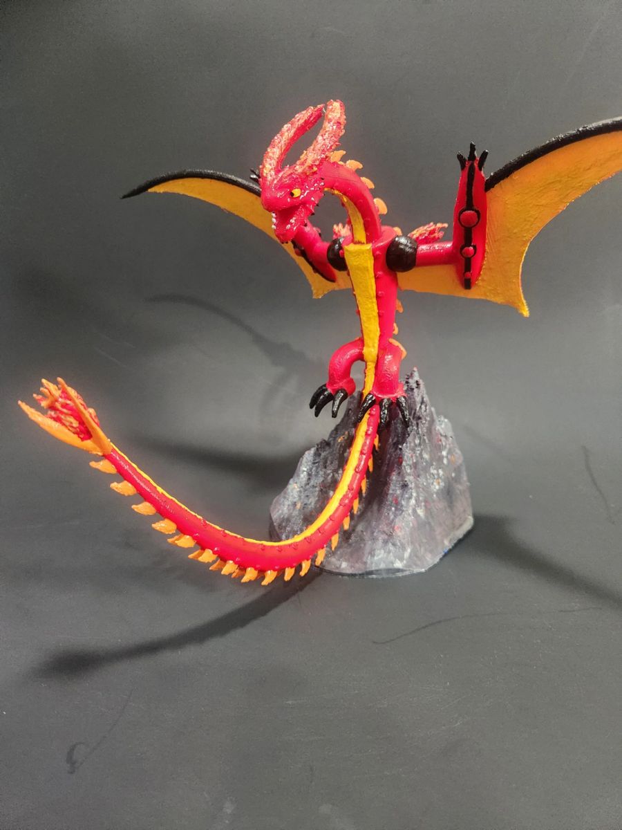 (Helios) The Flare Burst Dragon Full Sculpture