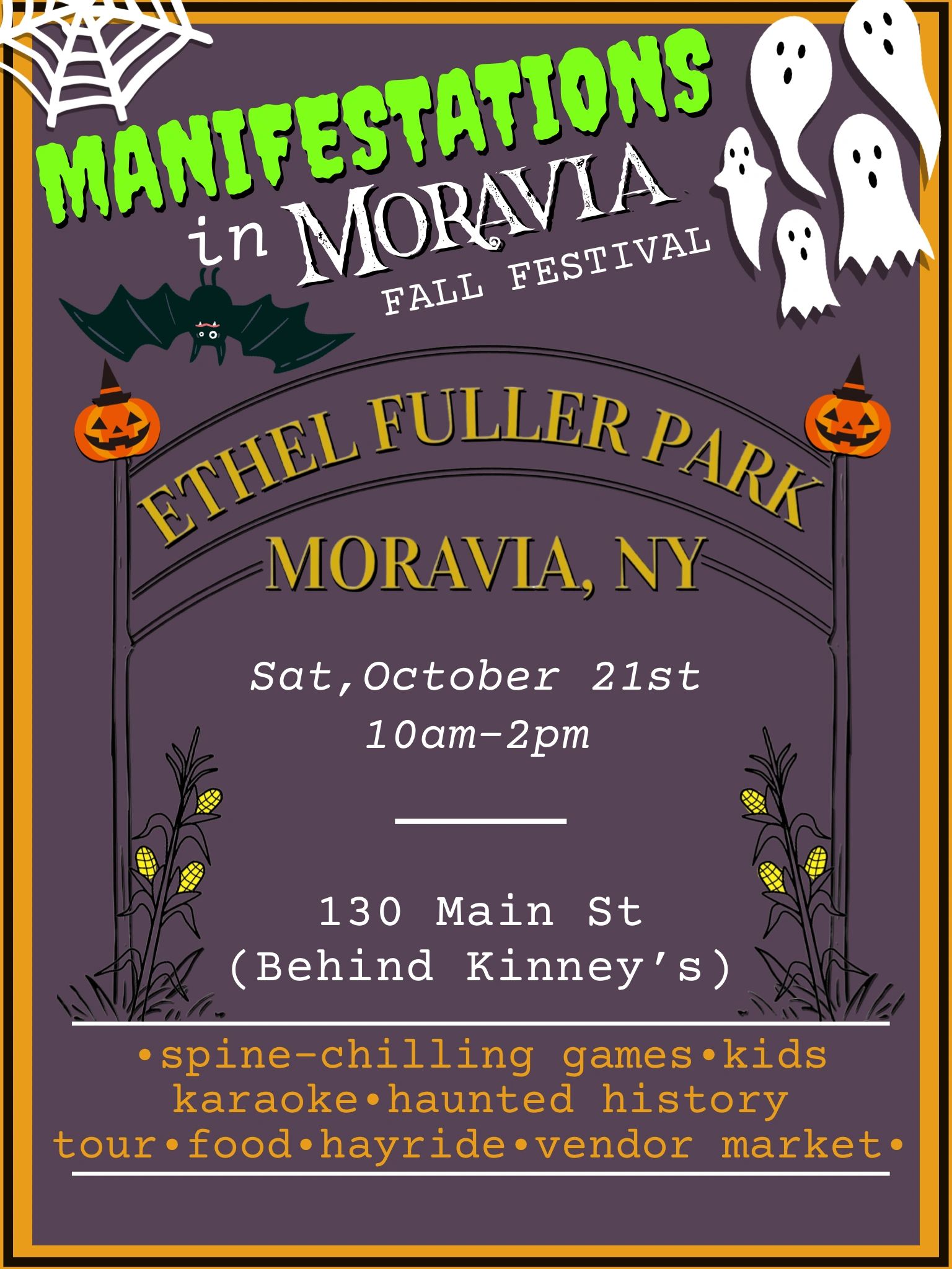Fall Festival Celebrates Moravia's Haunted History