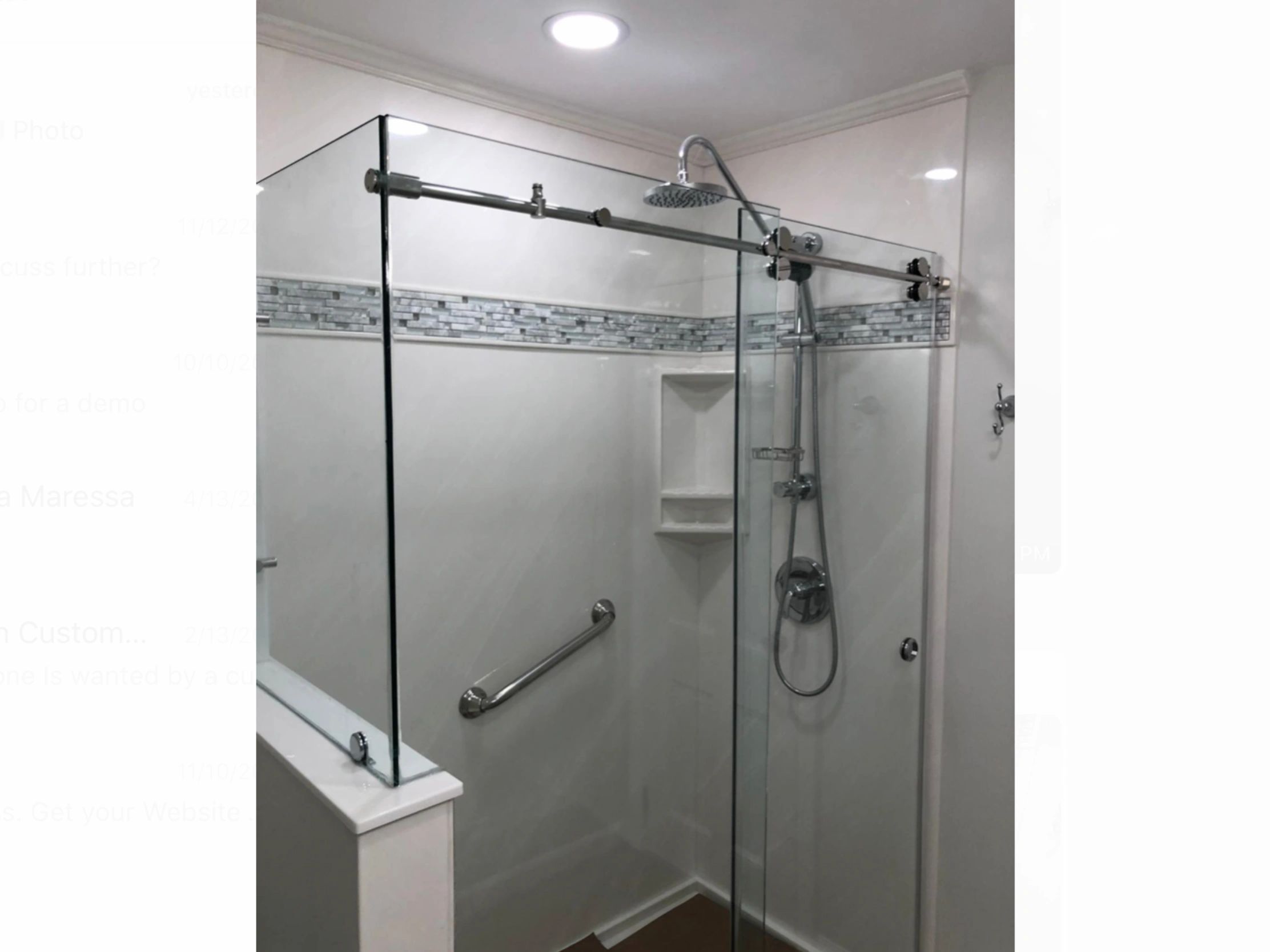 Groutless Shower Wall Panels look great