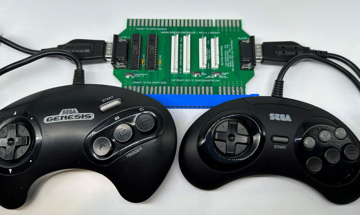 JAMMA GENESIS CONTROLLER MK MIDWAY