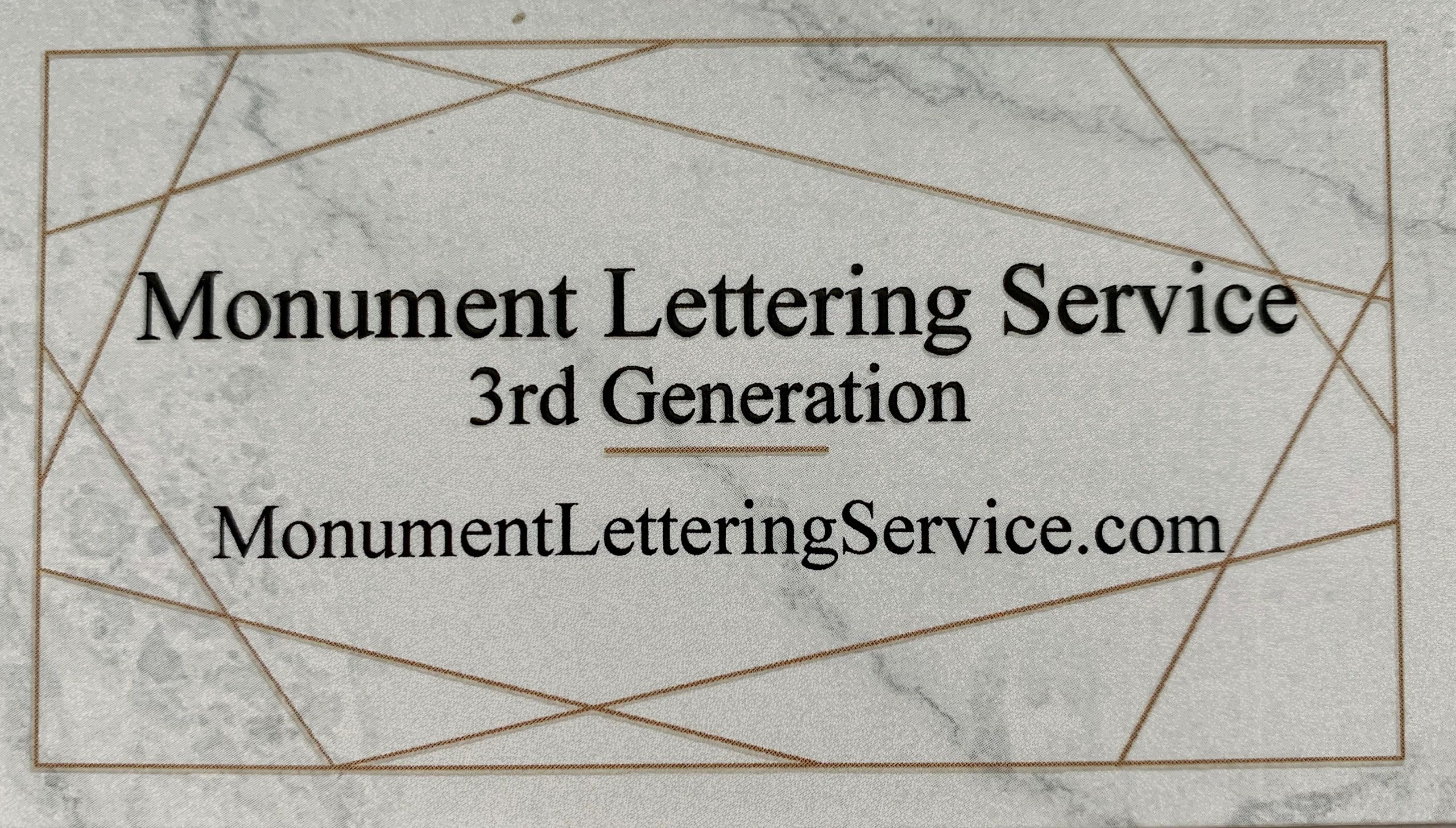 Monument Lettering Service - Monument Lettering, Headstone