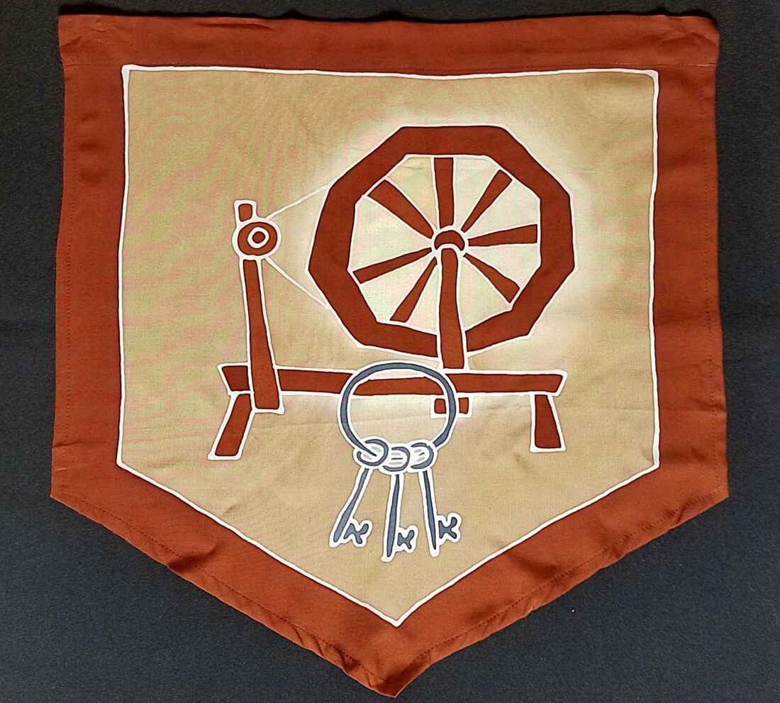 Frigga Spinning Wheel Flag - Our Custom Design