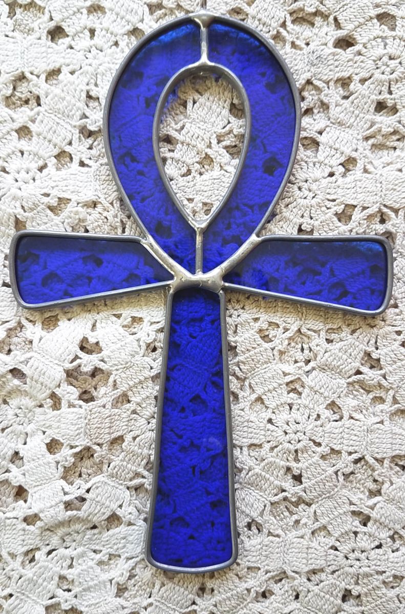 Egyptian Ankh Stained Glass Suncatcher
