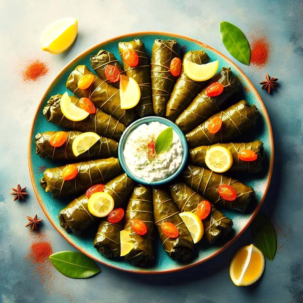 Greek Dolmadakia Recipe: Stuffed Grape Leaves
