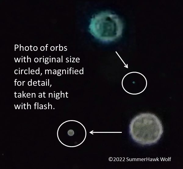 The white orb is one of the largest photographed so far