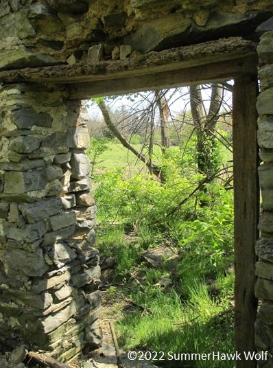 Historic barn ruins, East Allen Township.