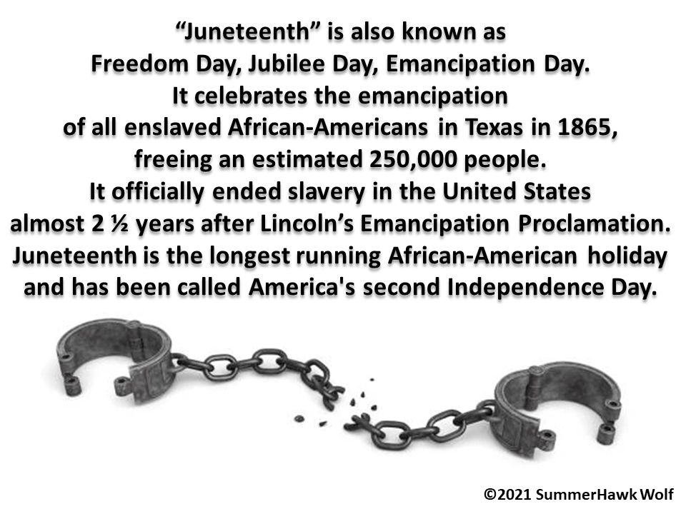 Happy Juneteenth - Emancipation Day! Finally a federal holiday!