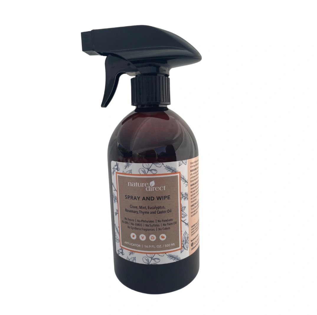 Nature Direct Spray and Wipe Applicator Bottle Only - 500ml