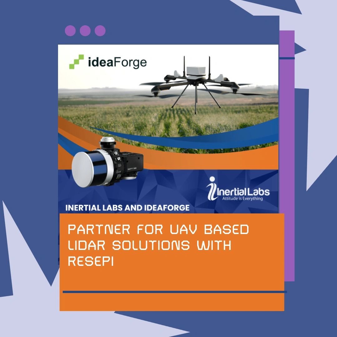 ideaForge Partners with Inertial Labs for UAV LiDAR Solutions