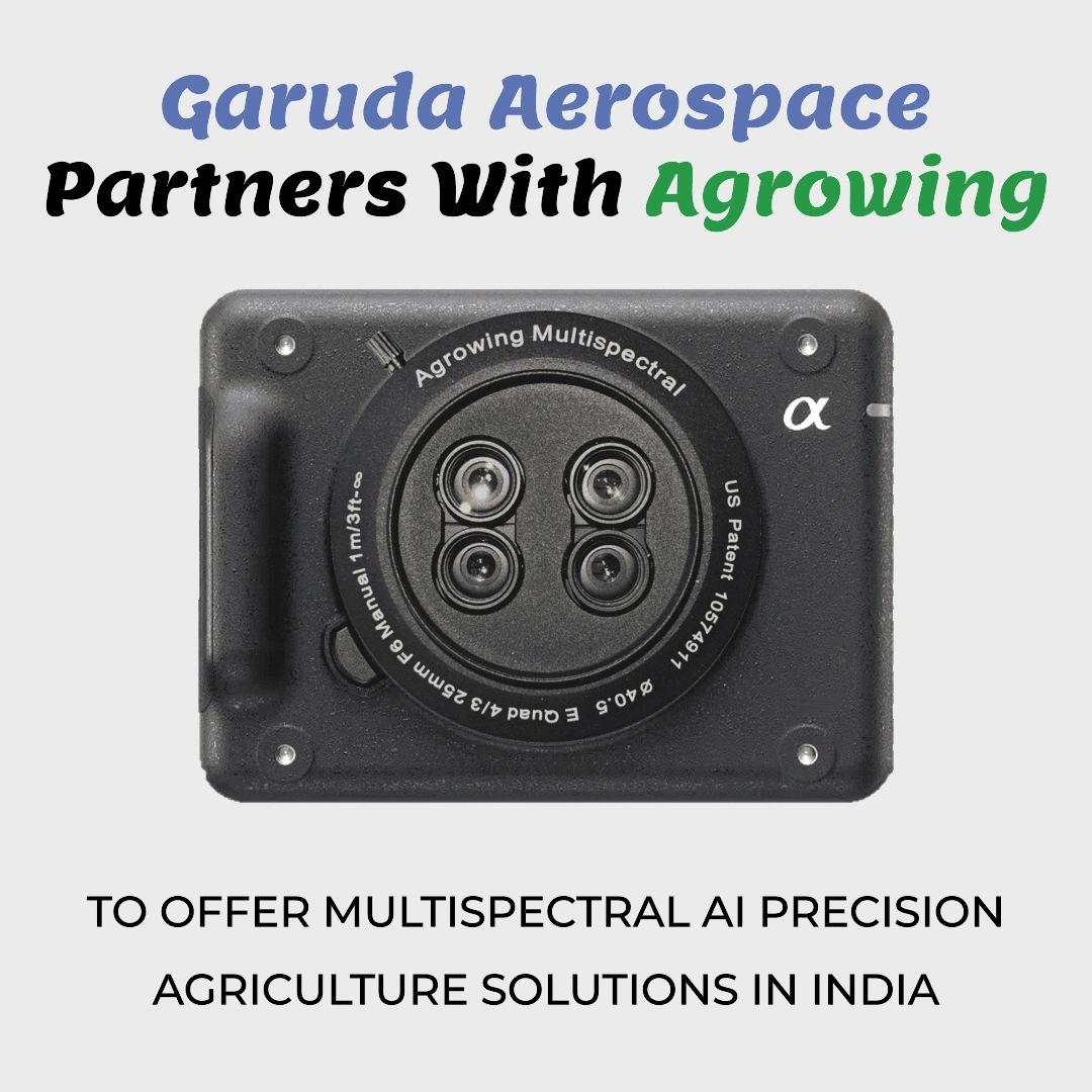 Garuda Aerospace & Agrowing Partner to Enhance Precision Farming