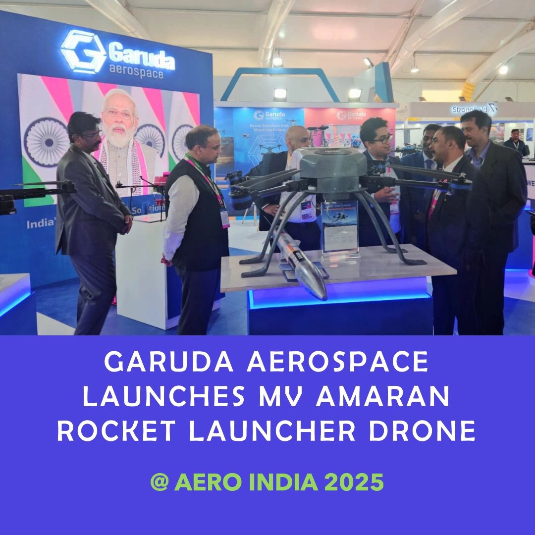 Aero India: Garuda Aerospace Unveils MV 1000 AMARAN