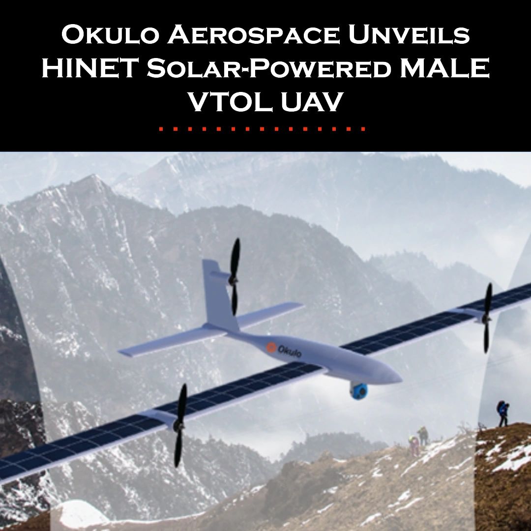 Okulo Aerospace Unveils HINET Solar-Powered MALE VTOL UAV
