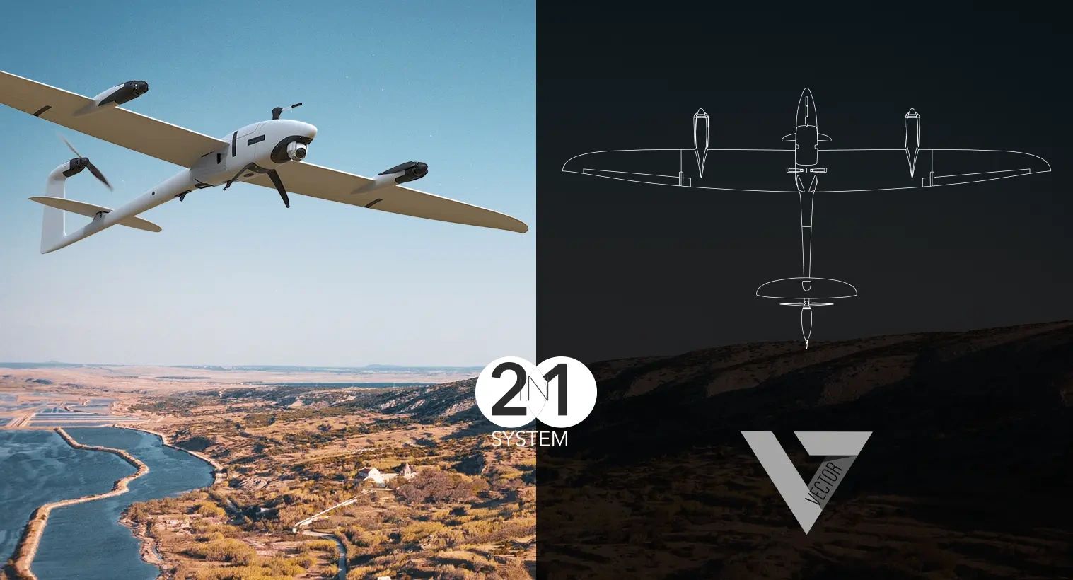 VECTOR/ SCORPION 2 in 1 VTOL UAV