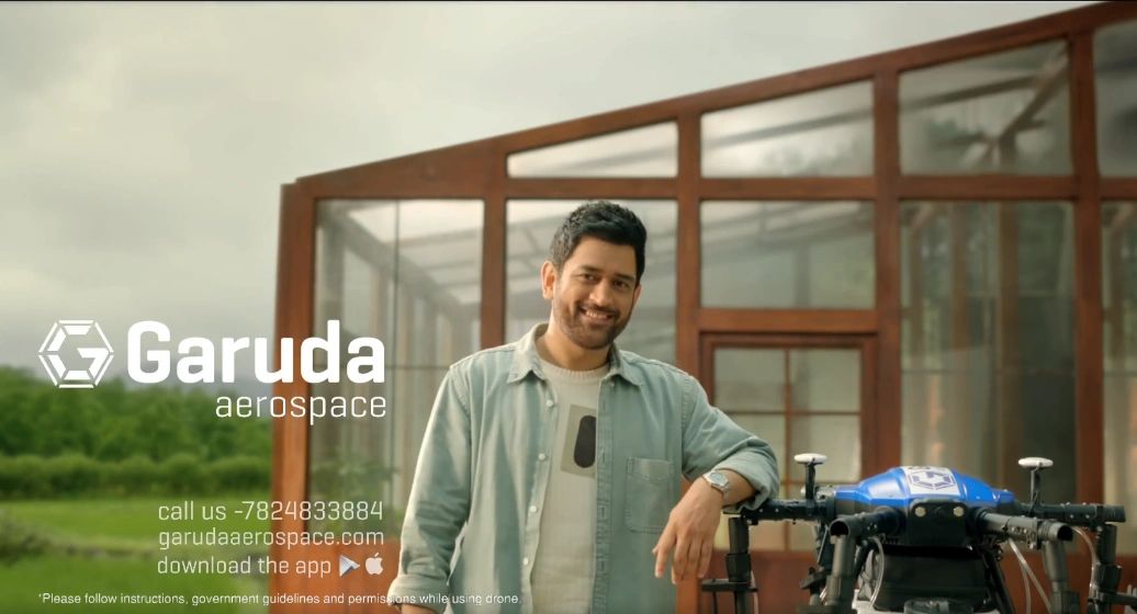 MS Dhoni launches Garuda Aerospace’s first-ever digital film